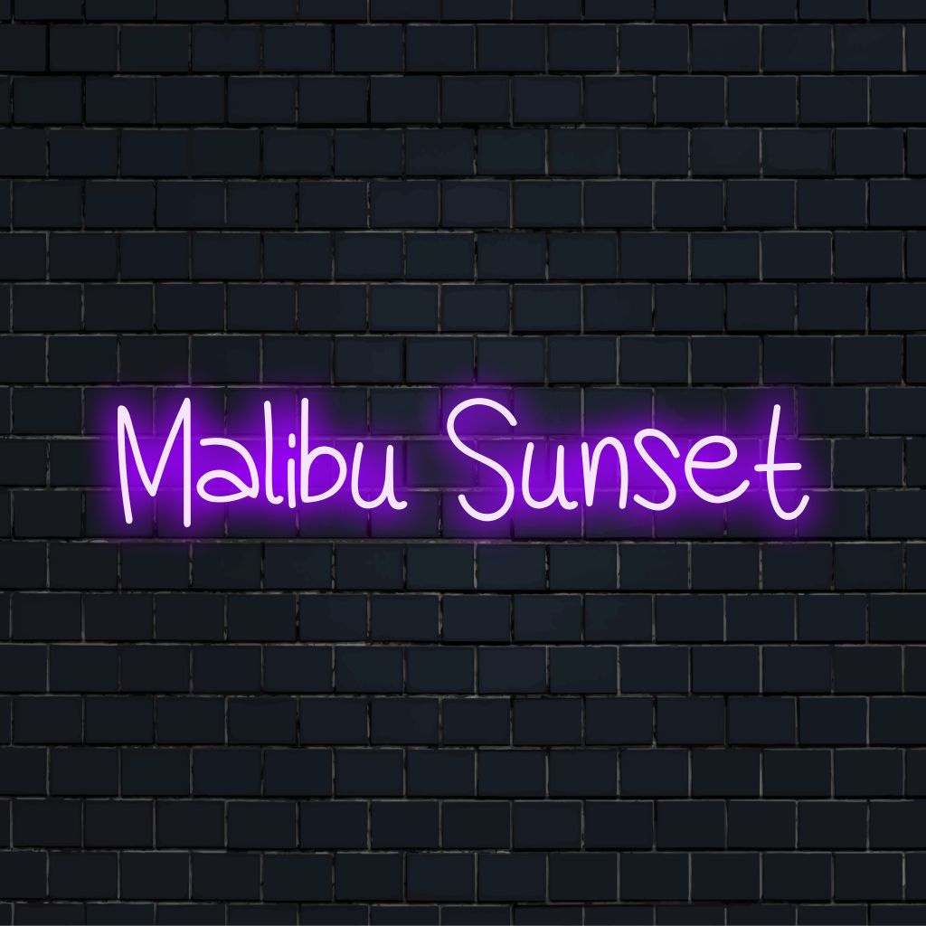 Malibu Sunset LED Neonreclame | Lichtreclame – The Art Neon